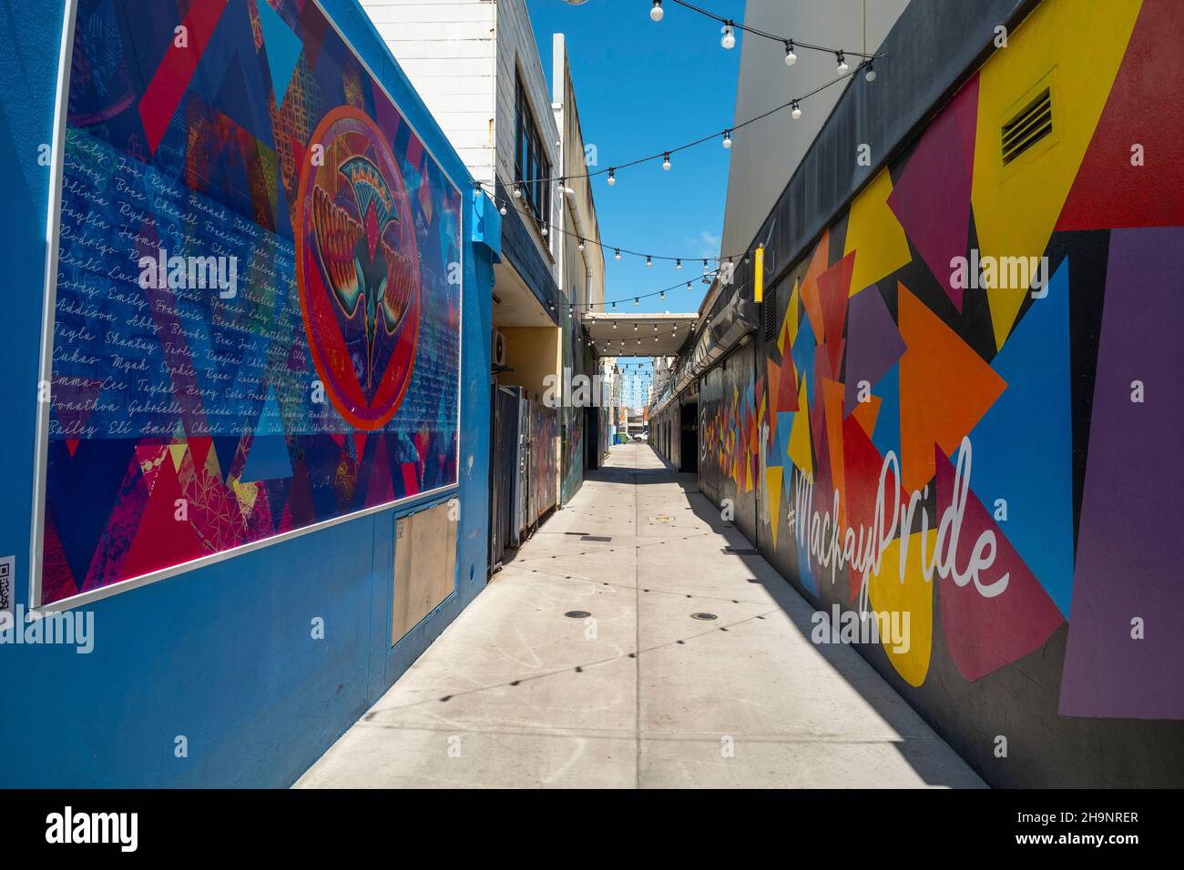 Fifth Lane street art created by Mackay city council in Mackay cbd ...