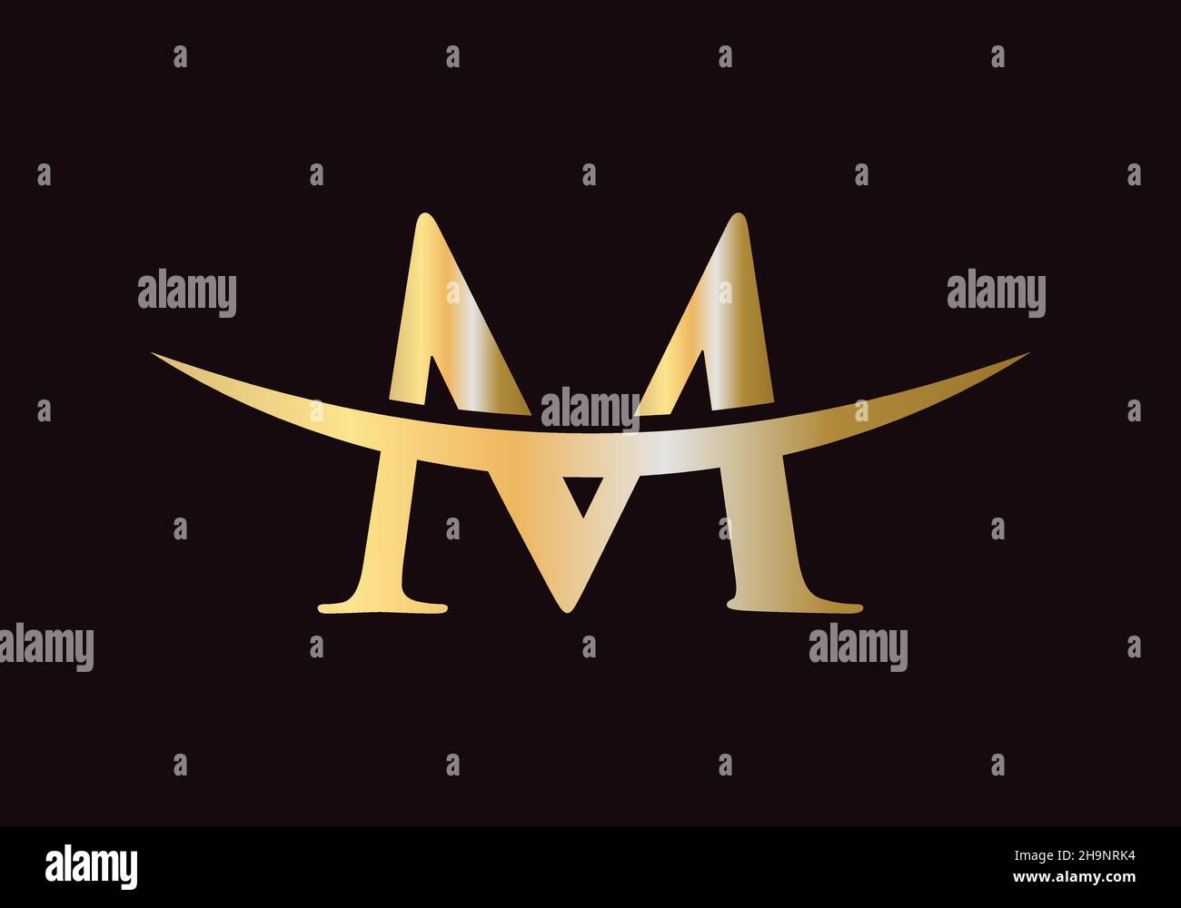 Letter M Logo Design for business and company identity. M letter logo ...