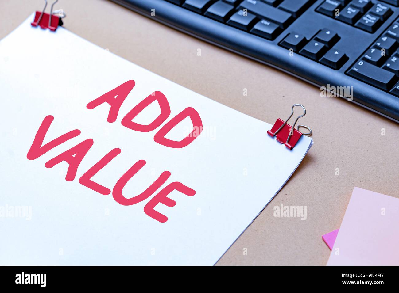 Sign displaying Add Value. Business overview an improvement or addition ...