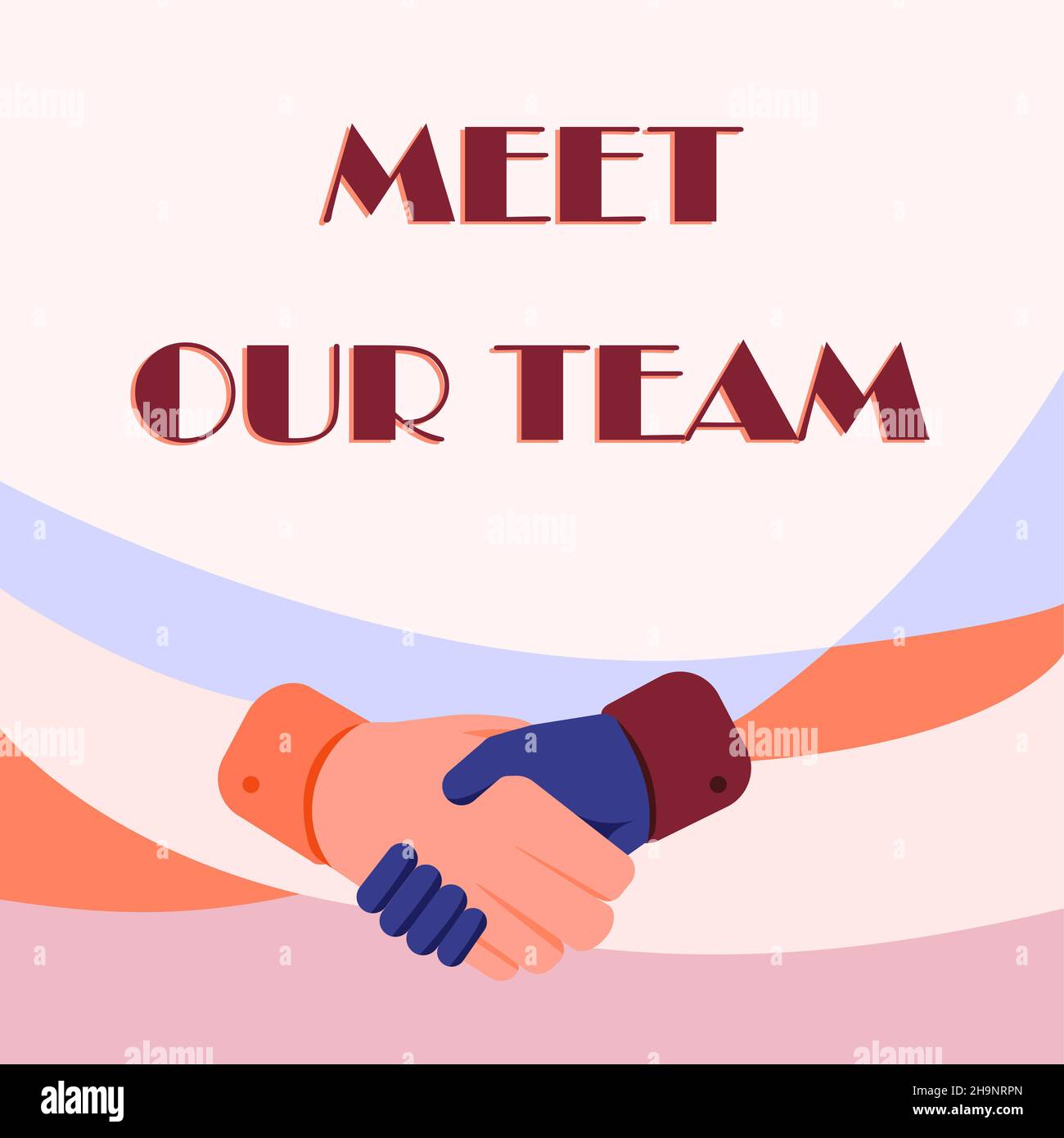 Text sign showing Meet Our Team. Business concept introducing another ...