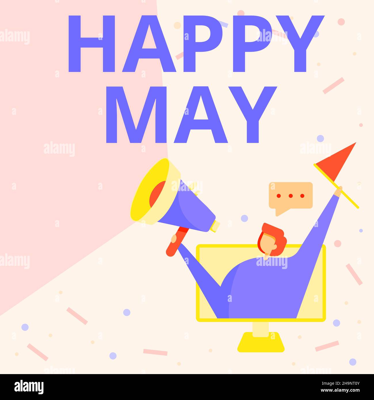 Conceptual display Happy May. Conceptual photo Happy new month Best ...