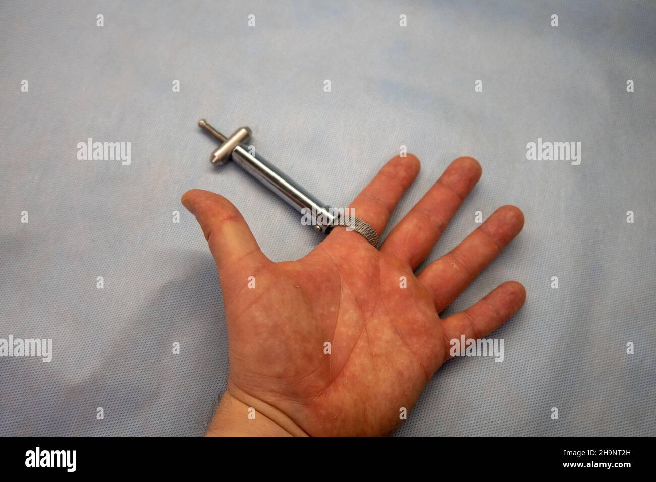 with a surgical finger tourniquet, the blood supply in the finger is ...