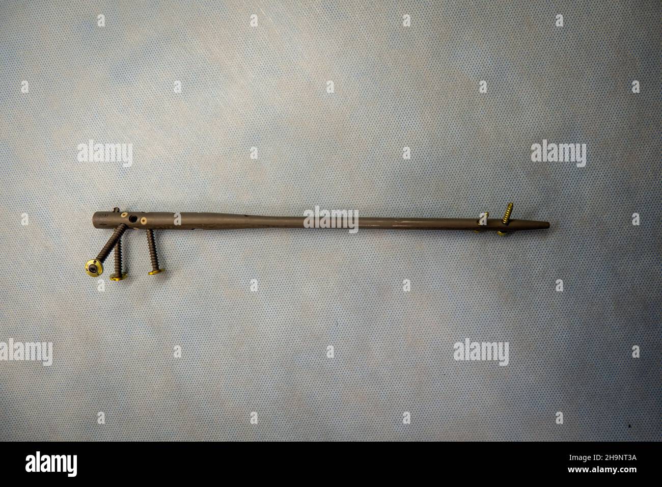 an explanted humeral nail lies cleaned on a support Stock Photo - Alamy