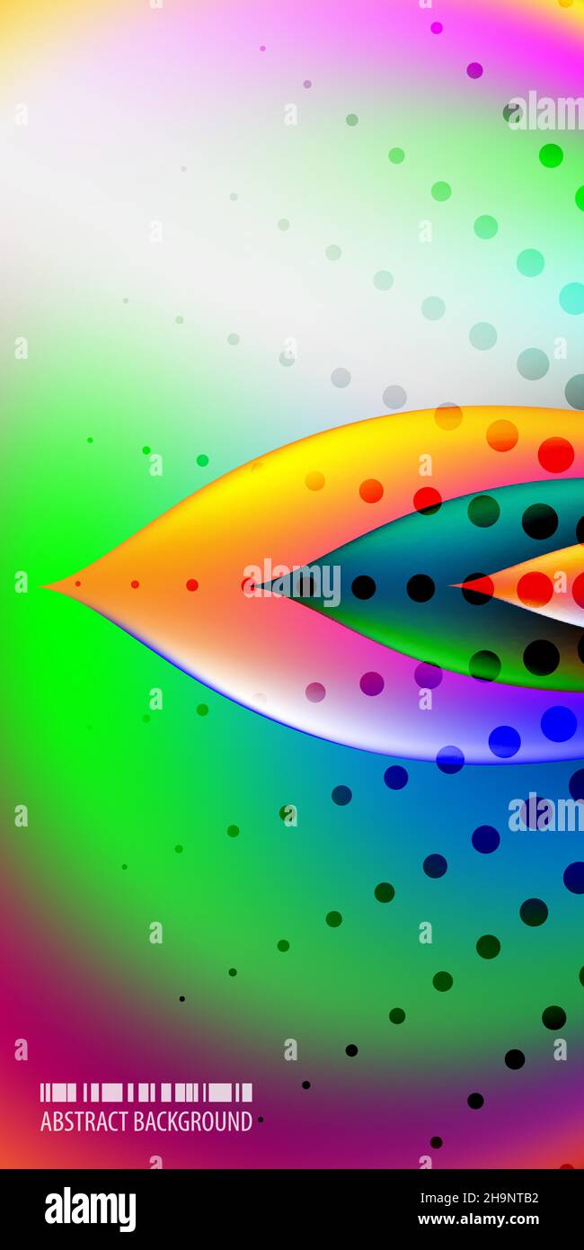 Abstract colorful background graphics template with blended multiple ...