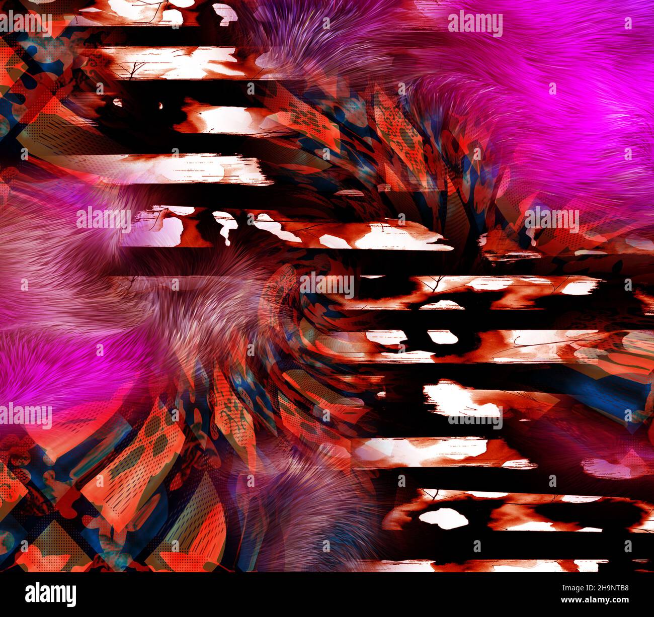 Fashion colorful print.Abstract urban colorful pattern.African Animal ...