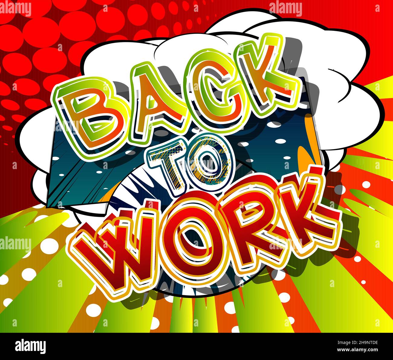 Back to work, working vacation, holiday break or unemployed business ...