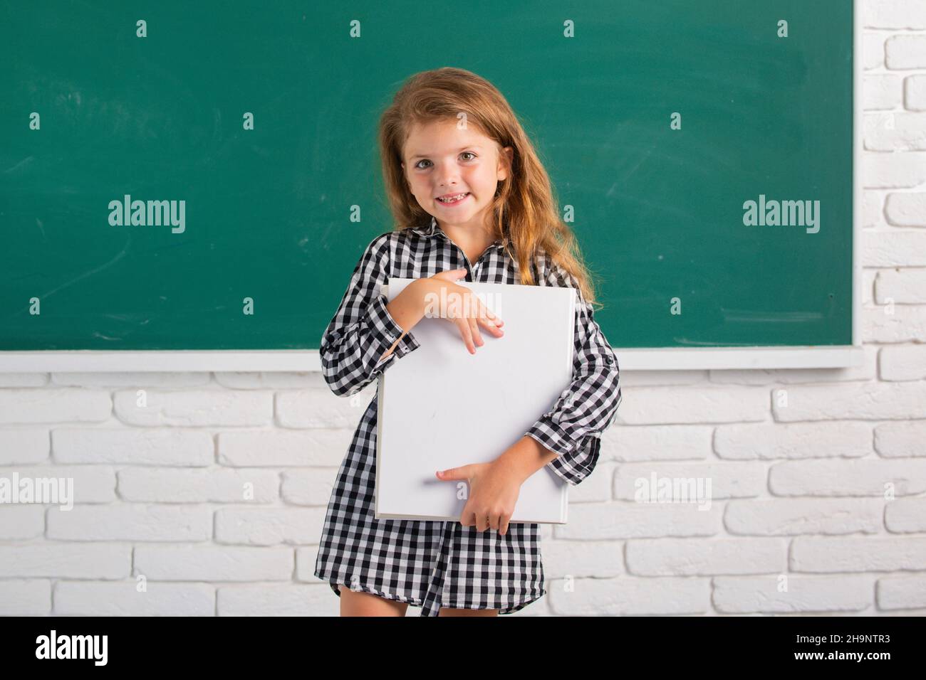 Cute little child studying in classroom at elementary school. Kids ...