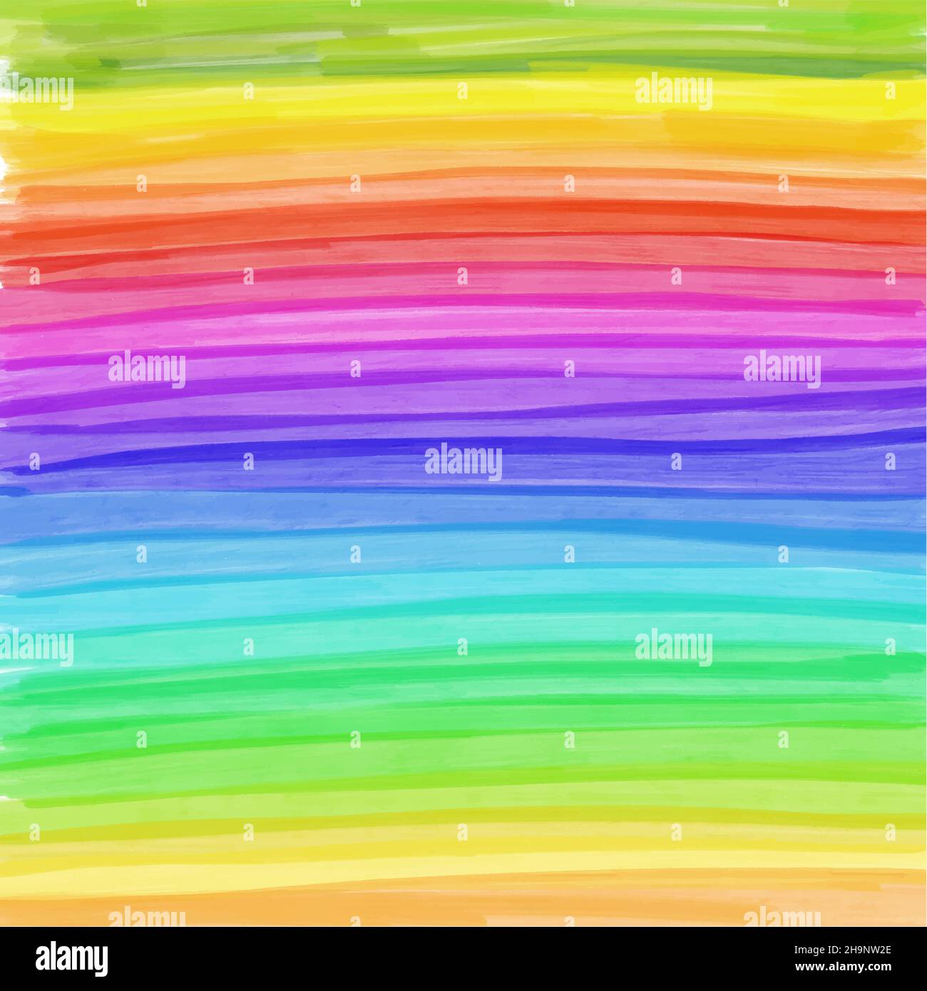 Rainbow striped watercolor background. Vector illustration Stock Vector ...
