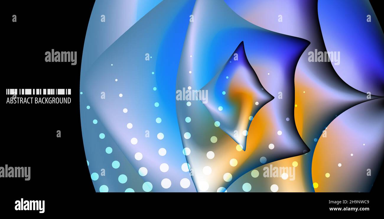 Abstract colorful background graphics template with blended multiple ...