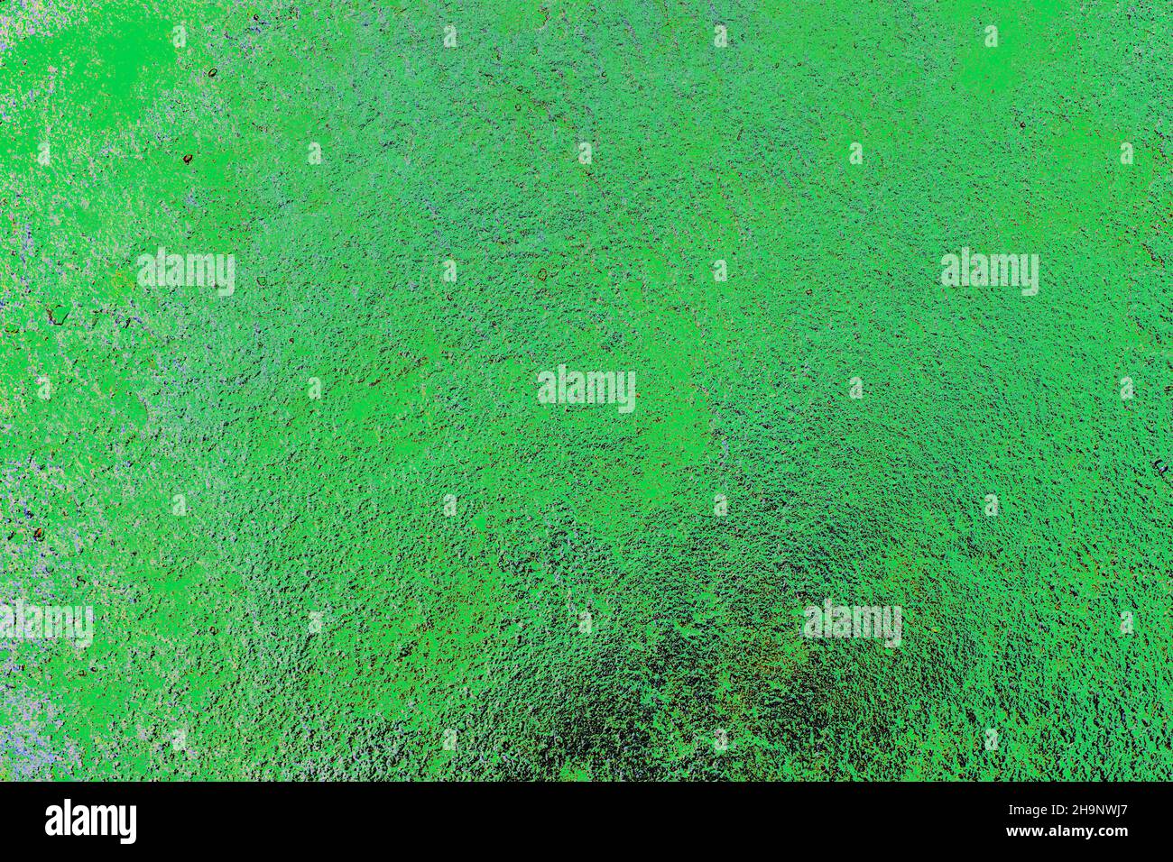 Green color old rustic metal sheet surface with heavy grunge texture ...