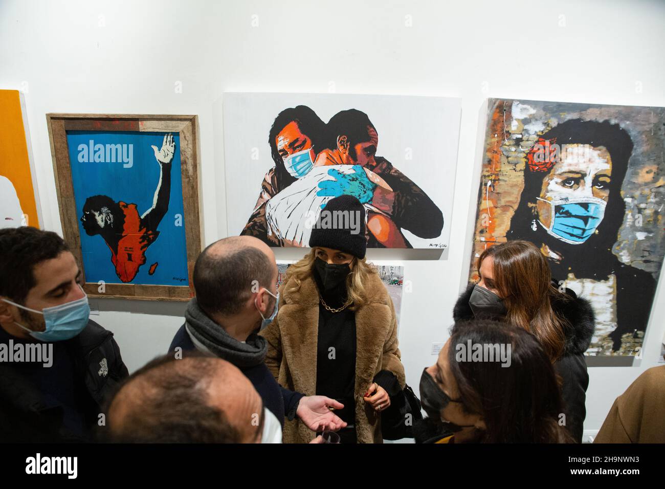 Rome, Italy. 07th Dec, 2021. Inauguration of exhibition "In Your Face ...