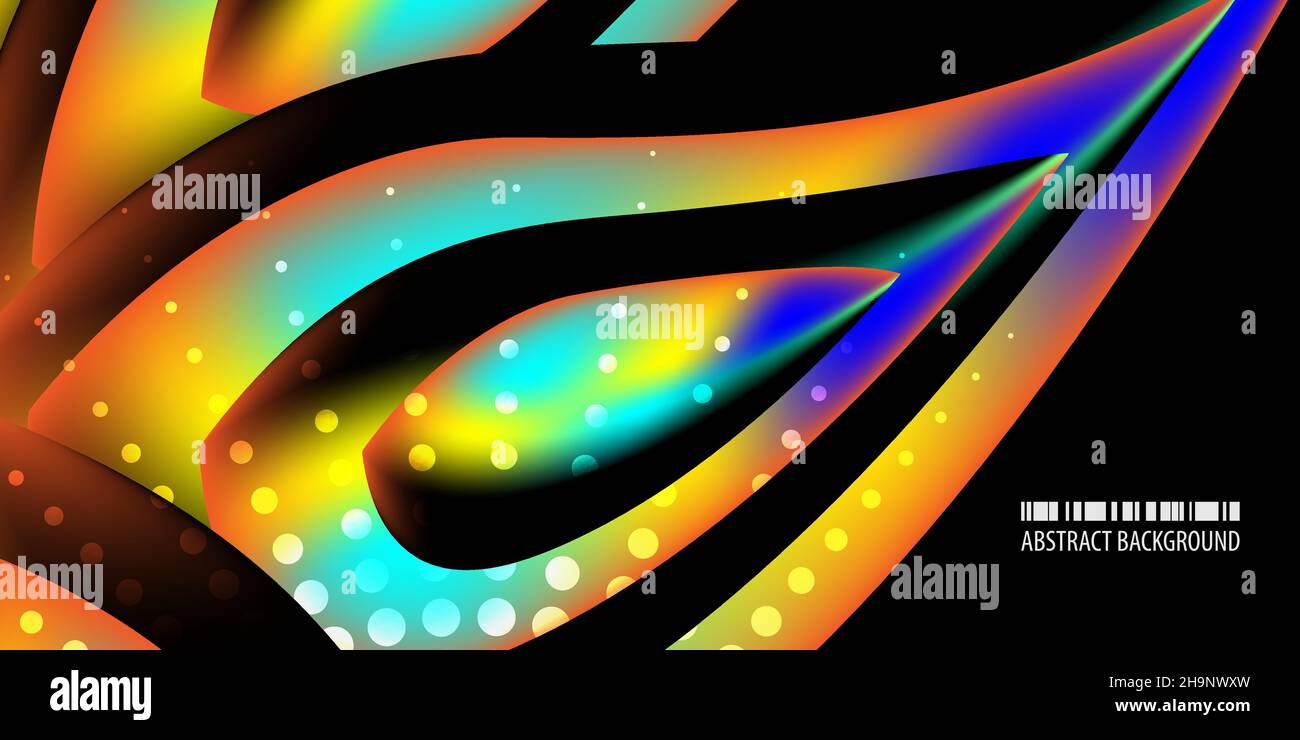 Abstract colorful background graphics template with blended multiple ...