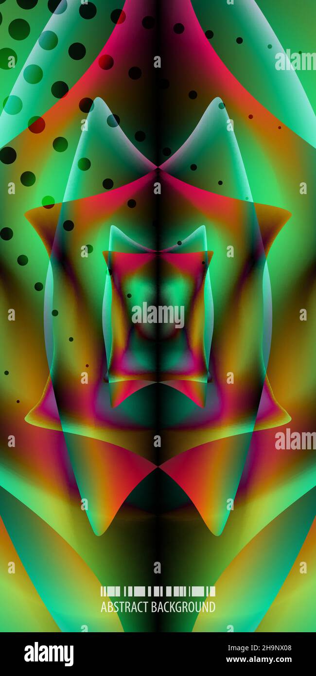 Abstract colorful background graphics template with blended multiple ...