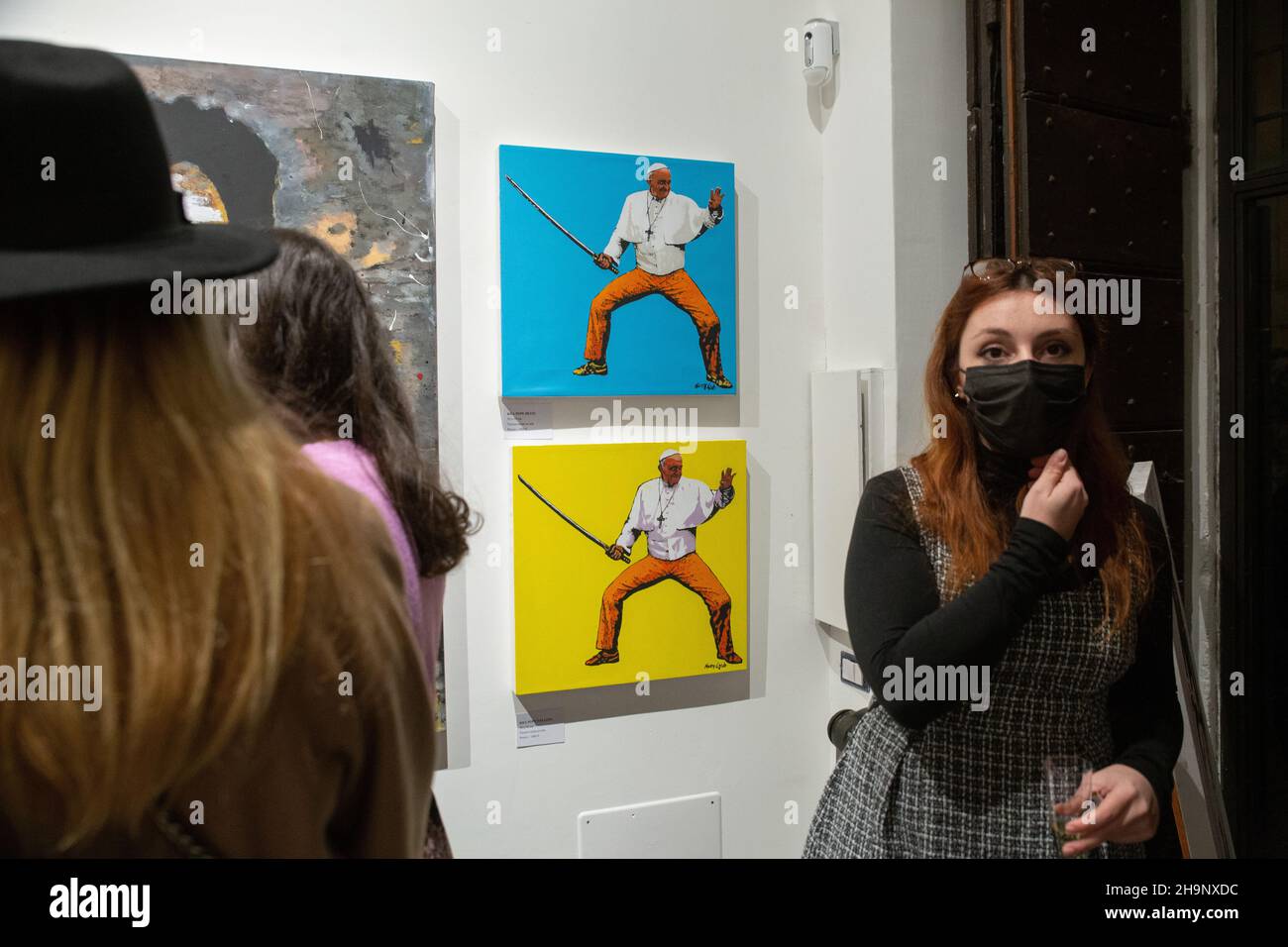 Rome, Italy. 7th Dec, 2021. Inauguration of exhibition ''In Your Face ...