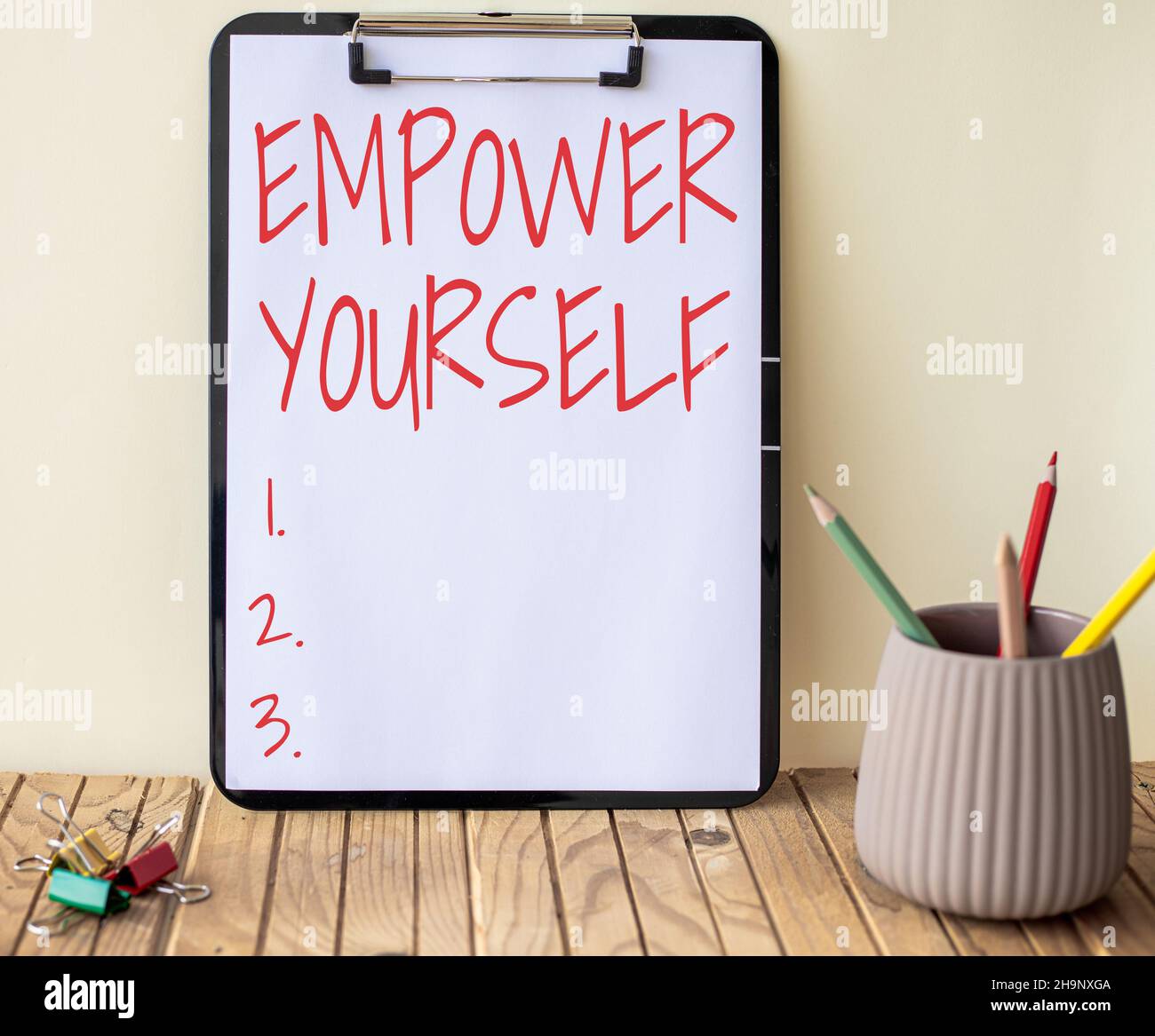 Conceptual caption Empower Yourself. Business overview taking control ... Conceptual caption Empower Yourself. Business overview taking control ...
