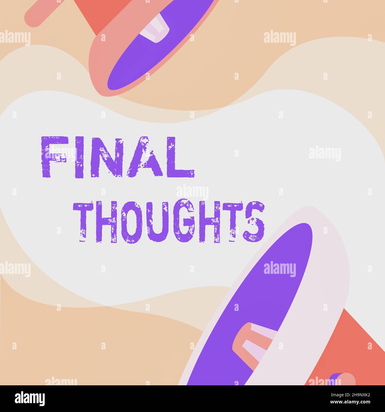 Sign displaying Final Thoughts. Concept meaning should be last few ...
