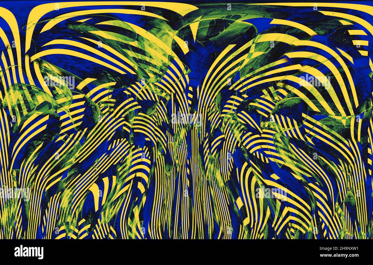 Textile rainbow glitch artistic collage texture background. Irregular ...