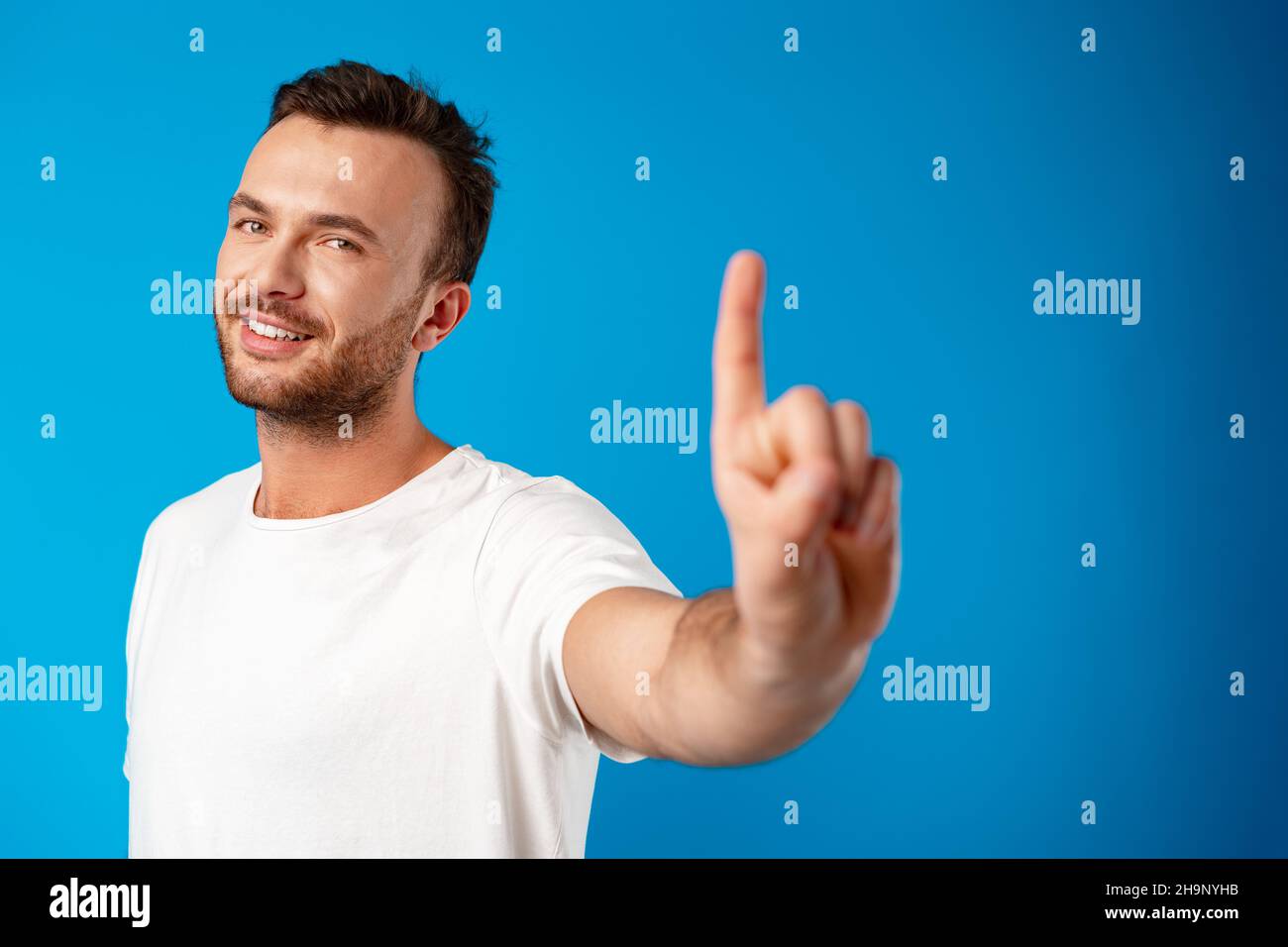 Close up of a man hand pointing at camera Stock Photo - Alamy
