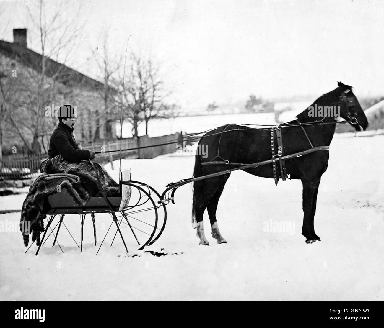 Snow canada vintage Black and White Stock Photos & Images - Alamy