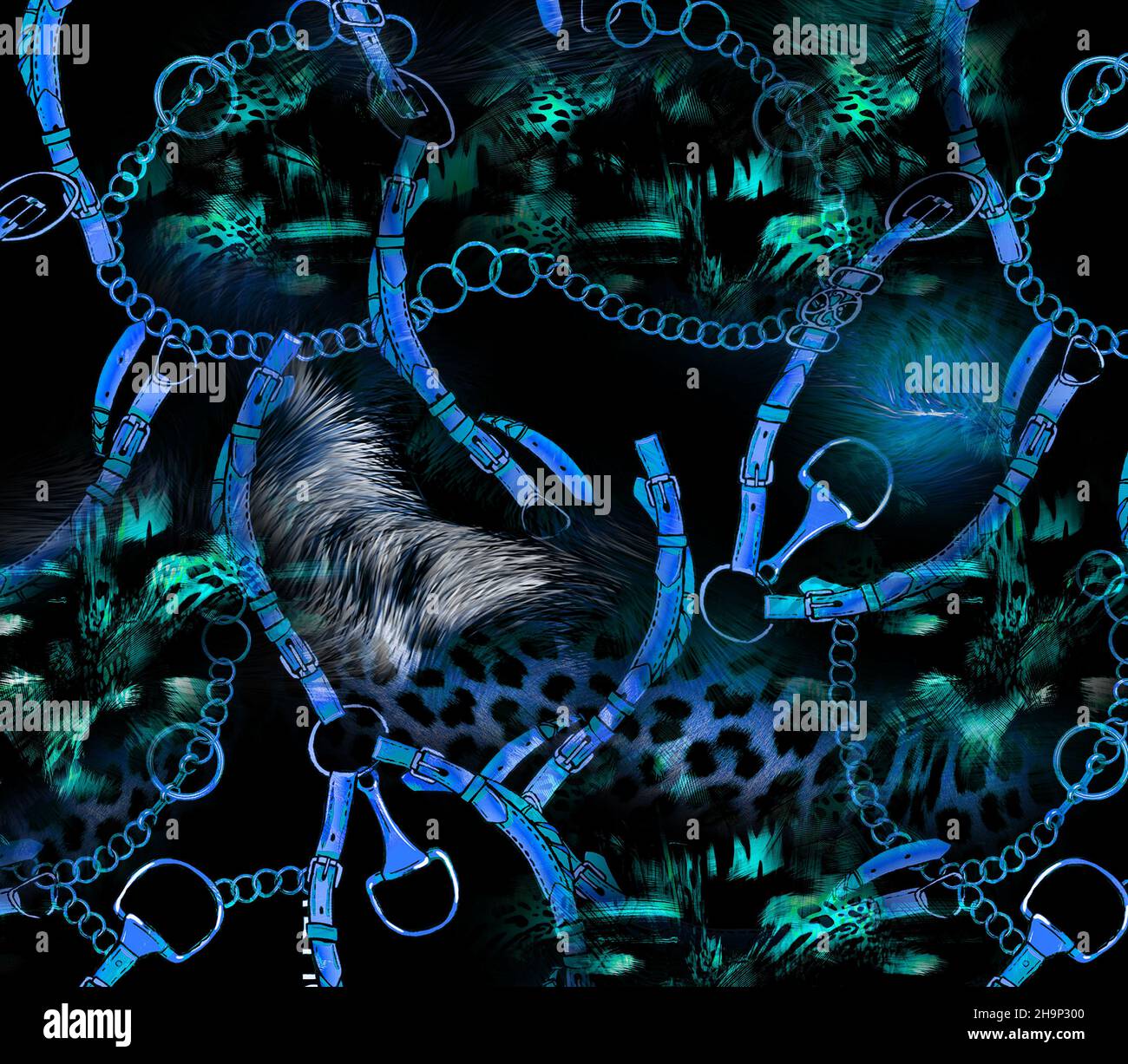 Horizontal background in digital art style. May be used as desktop ...