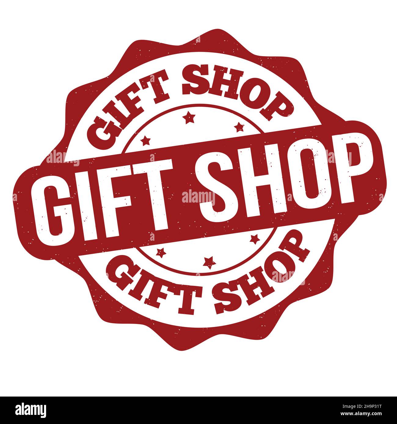 Gift shop grunge rubber stamp on white background, vector illustration ...