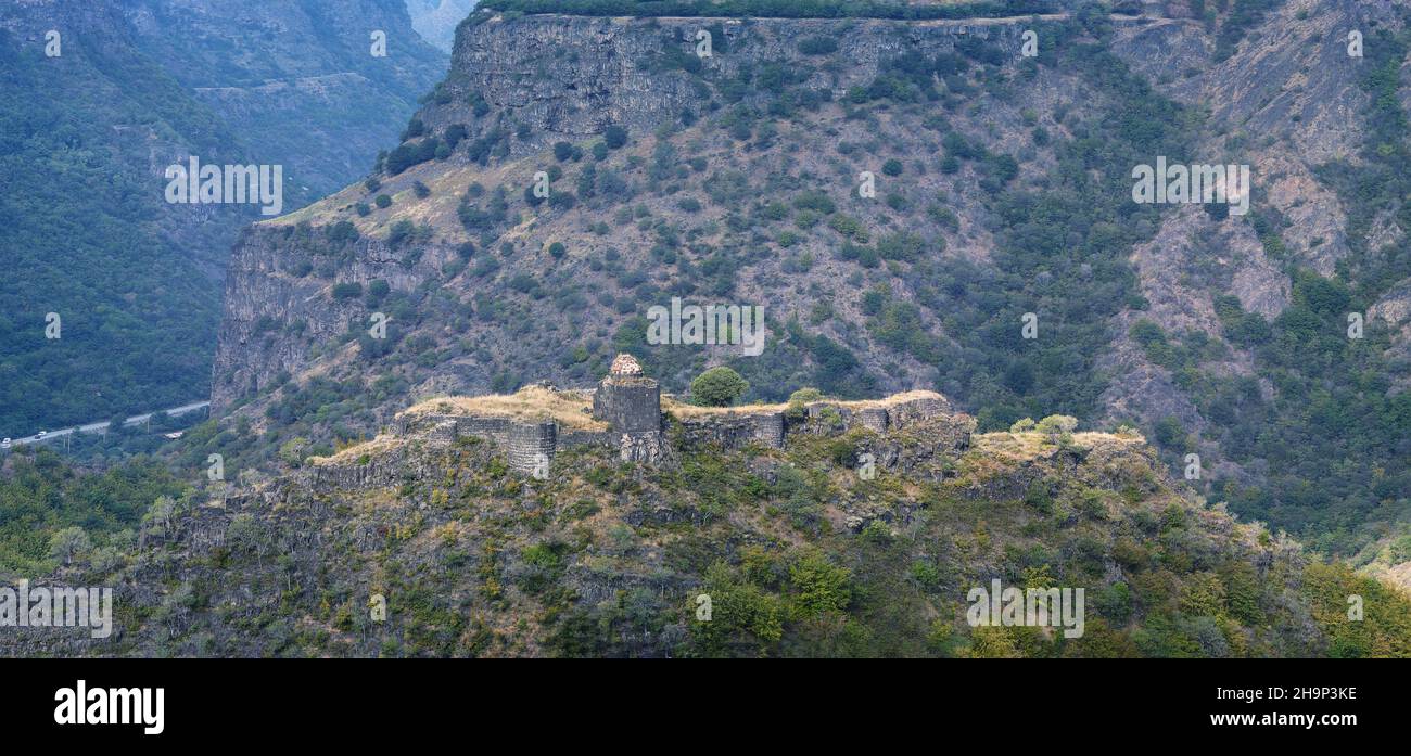 A panoramic up-close view of a 13 century Fortress Kayan ruins and the ...