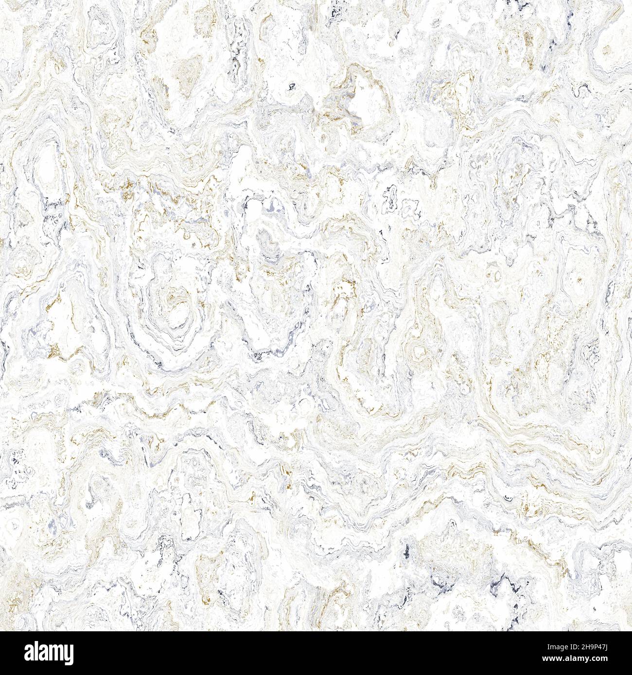 White tonal marbled seamless texture. Irregular pale ink blotch paint ...