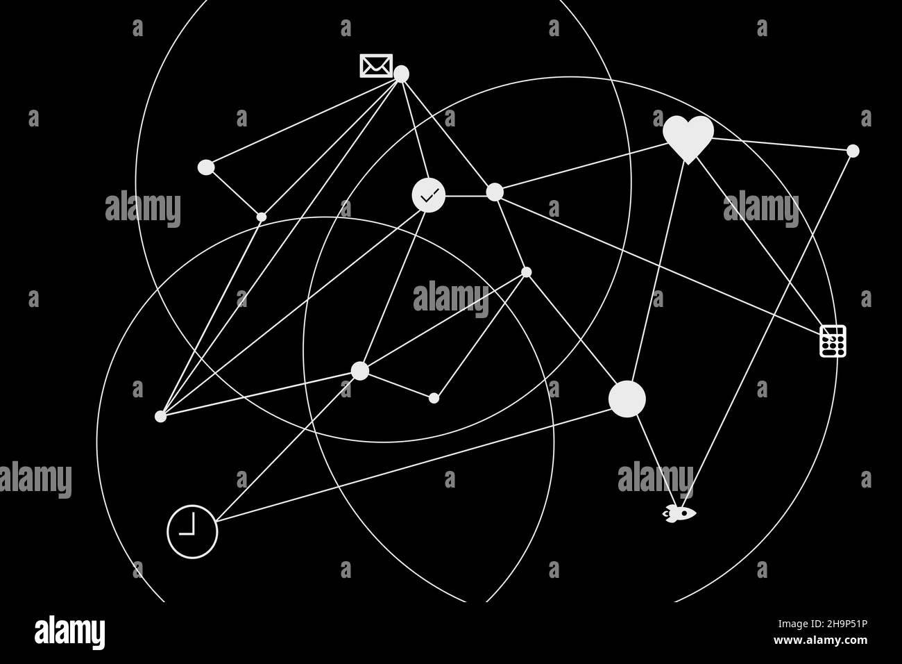 Random lines abstract background. Modern, minimal contemporary art like ...