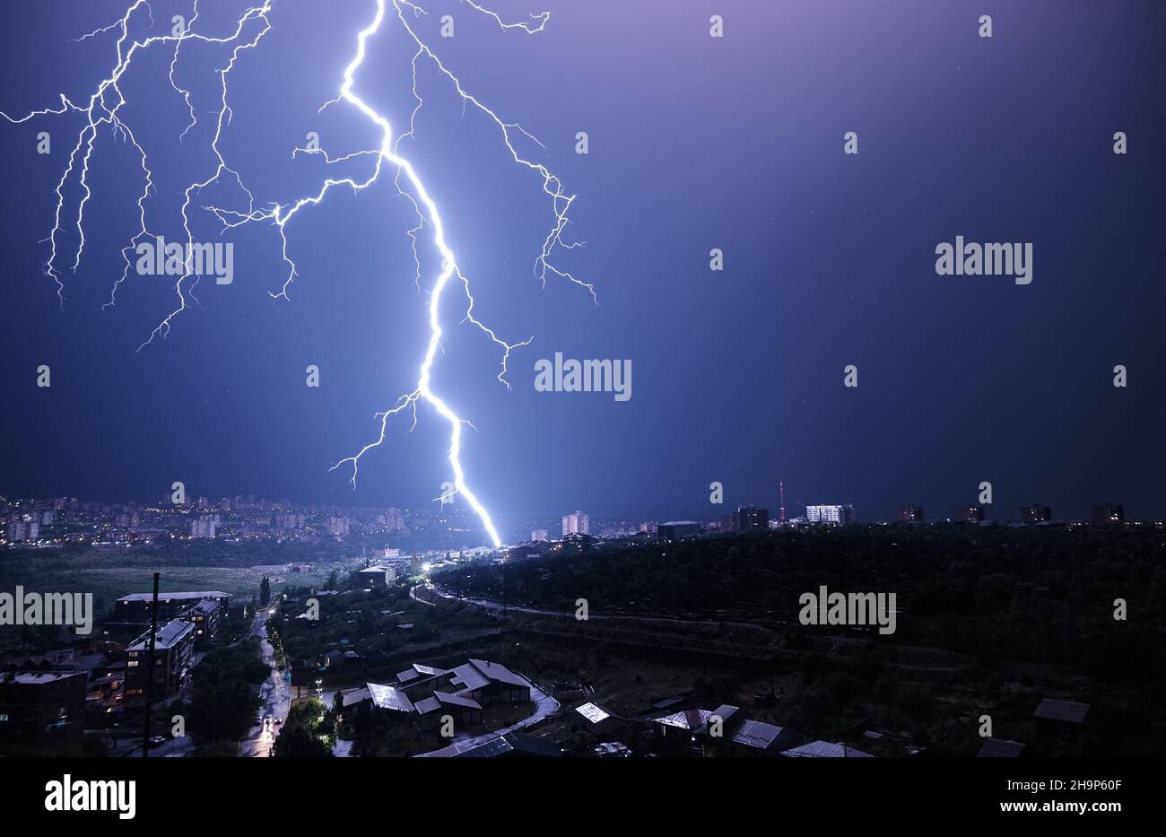 Power in rain hi-res stock photography and images - Alamy