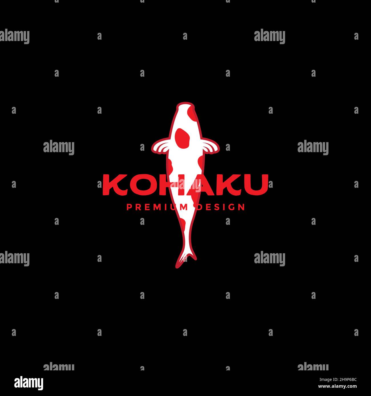 Koi garden Stock Vector Images - Alamy