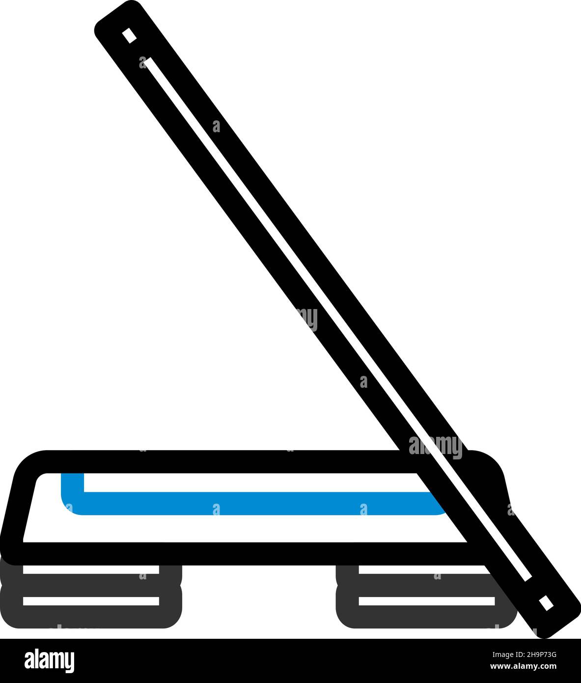 Icon Of Step Board And Stick. Bold outline design with editable stroke ...