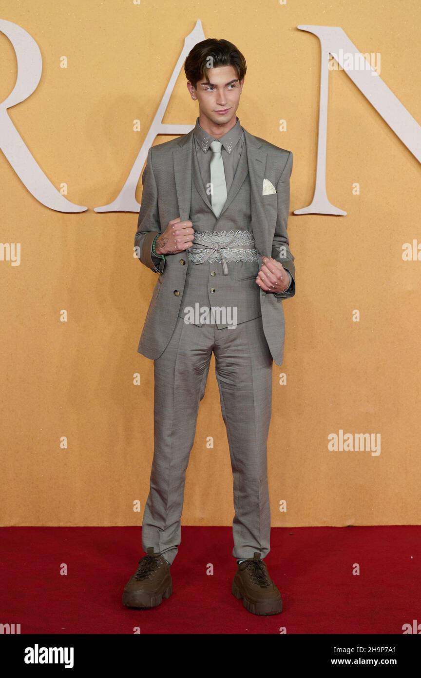 London, UK . 7 December, 2021 . Sebby Jon at the the UK Premiere of ...