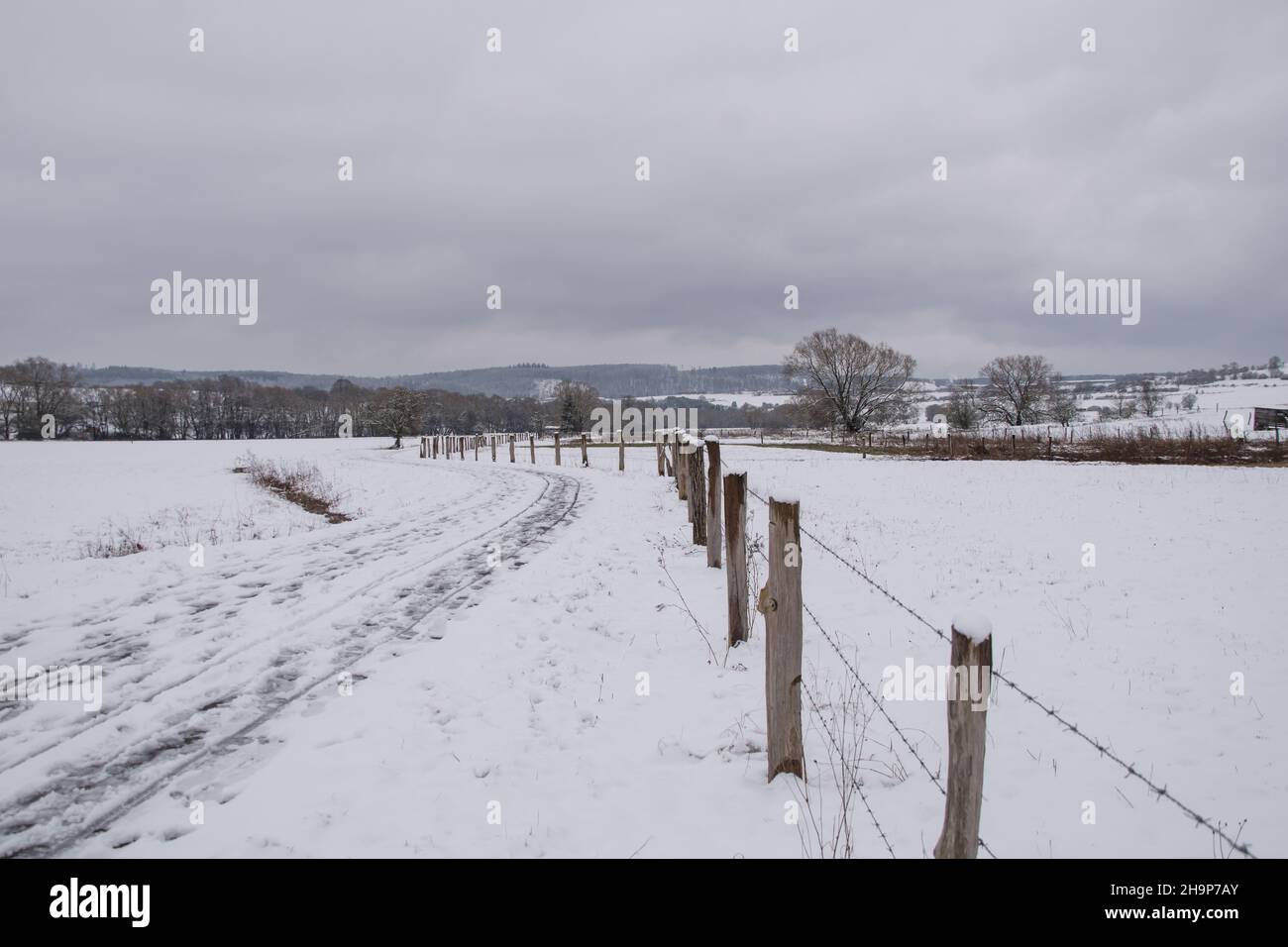 Landscape near the german city called Hallenberg Stock Photo - Alamy