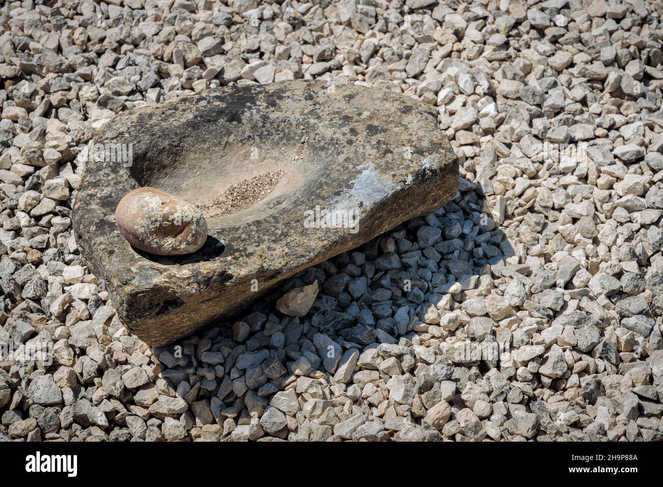 Neolithic grinder and mill hand hi-res stock photography and images - Alamy