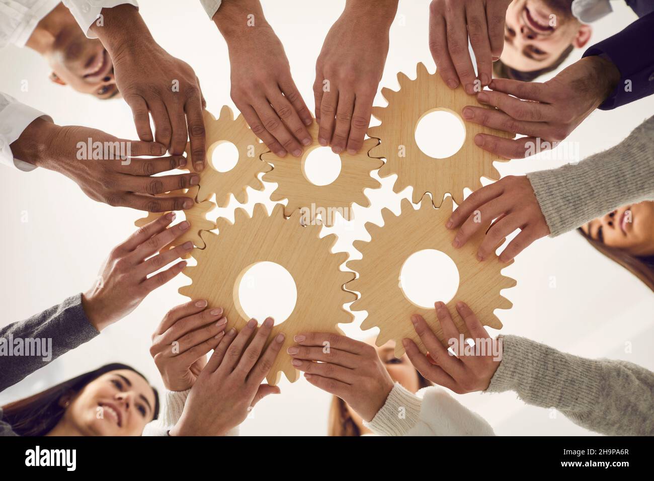 People business teamwork gears collaboration hi-res stock photography ...