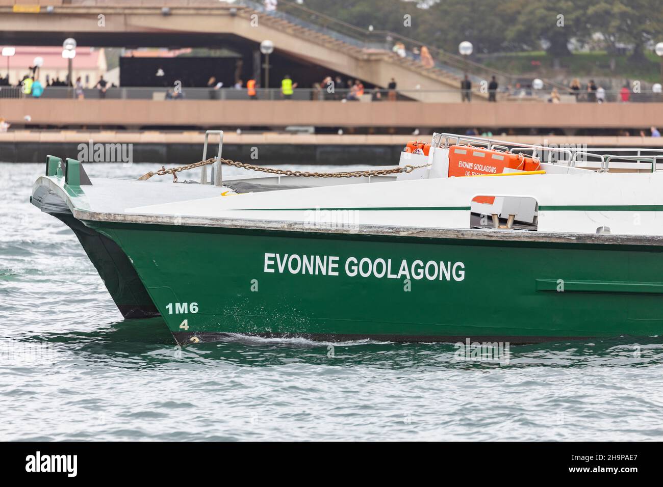 Sydney ferry named Evonne Goolagong is a riverboat class ferry ...