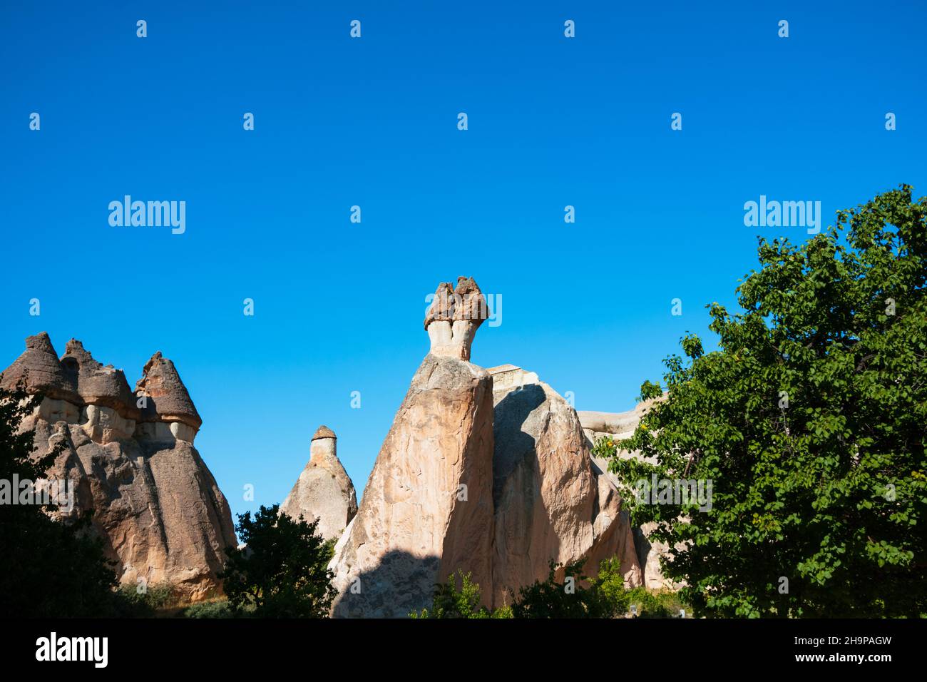 Pasabagi or Pasabaglar in Avanos Cappadocia Turkey. Fairy chimneys or ...