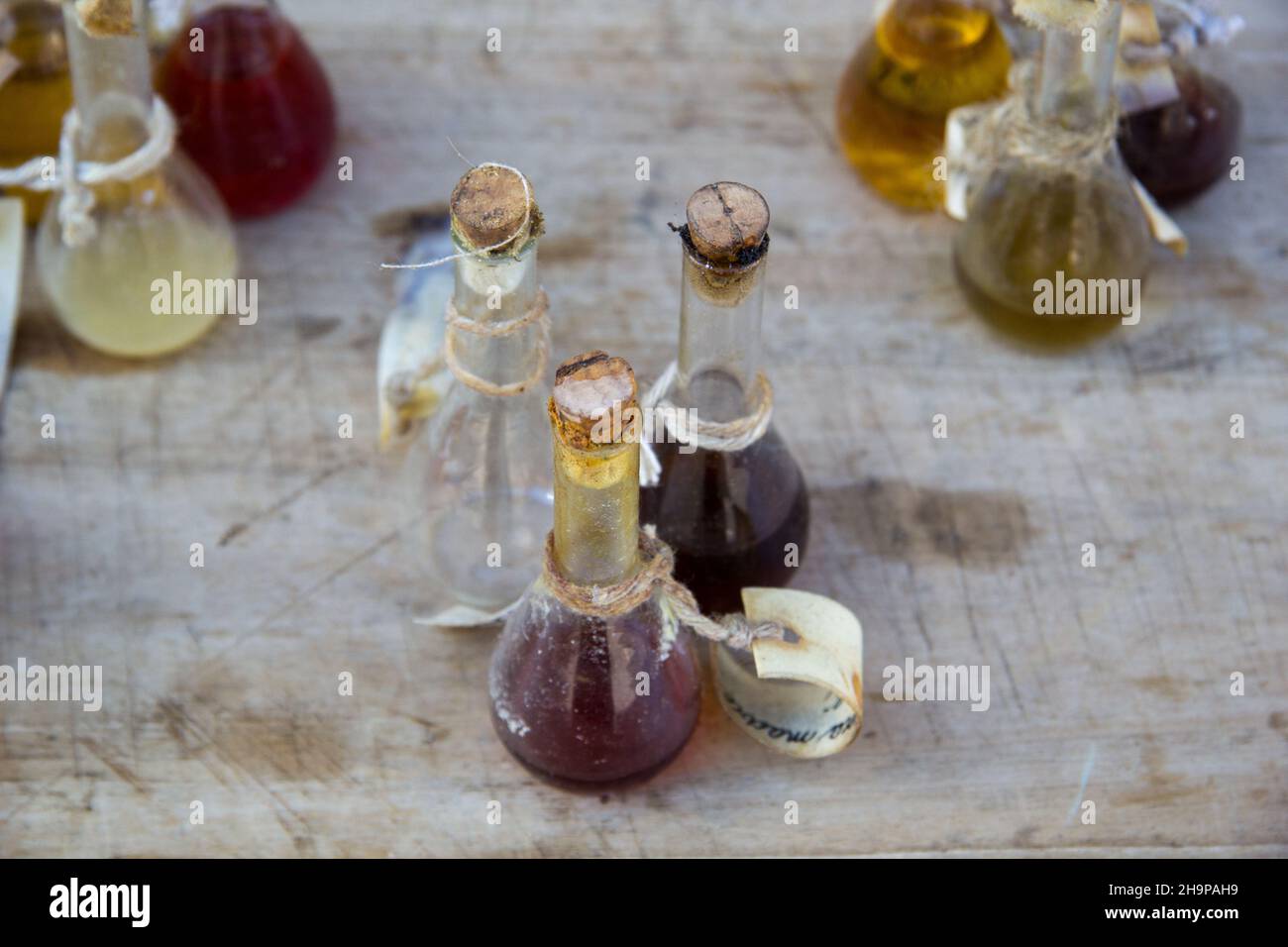 Aroma and flavors in Medieval market Stock Photo - Alamy