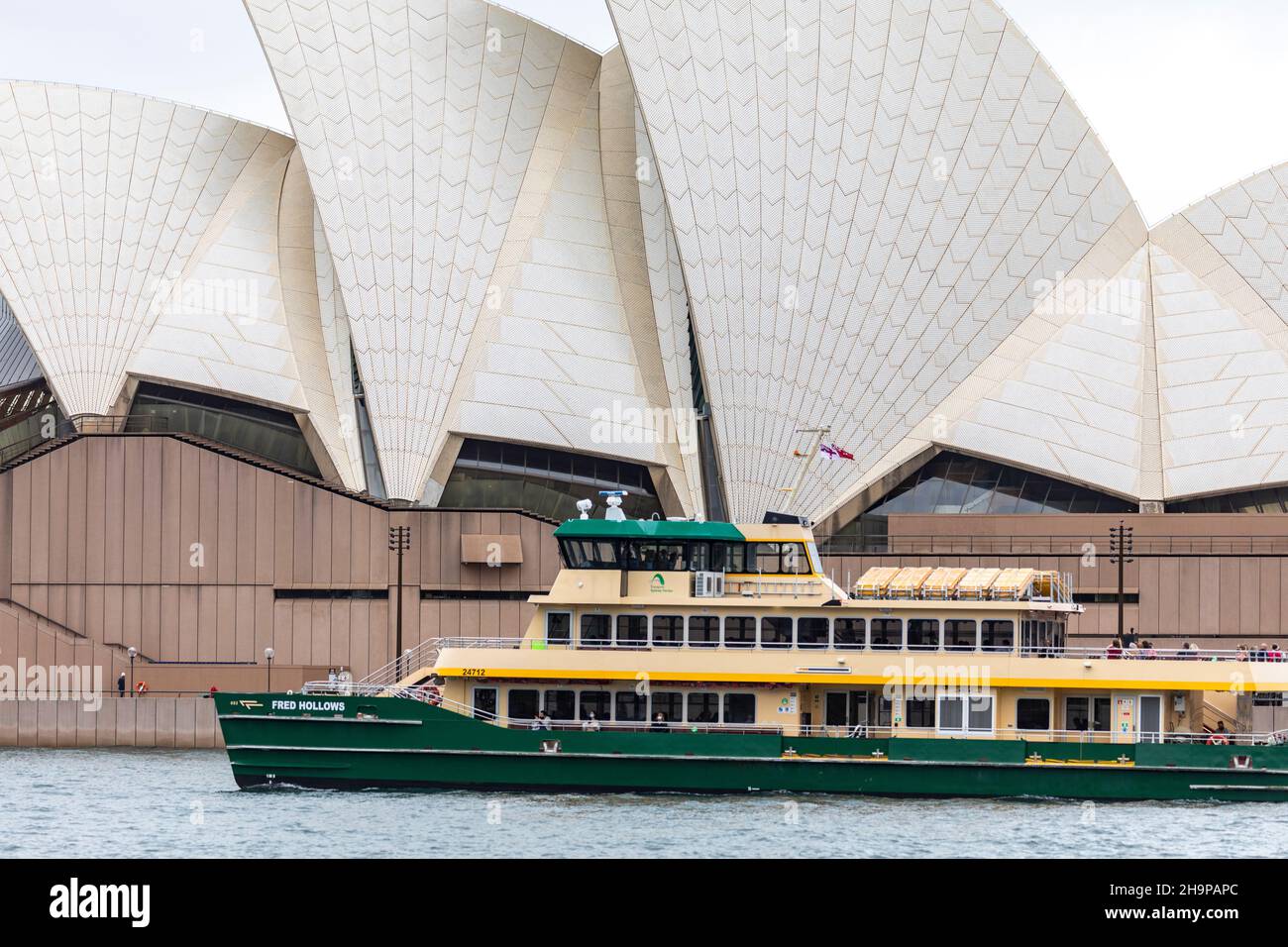 Sydney ferry boat the MV Fred Hollows an emerald class vessel moves ...