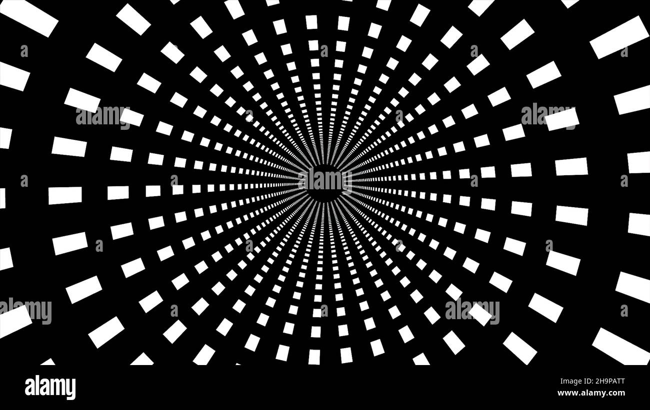 Abstract background with animated circular motion. Animation of seamless loop. Zoom on abstract ...