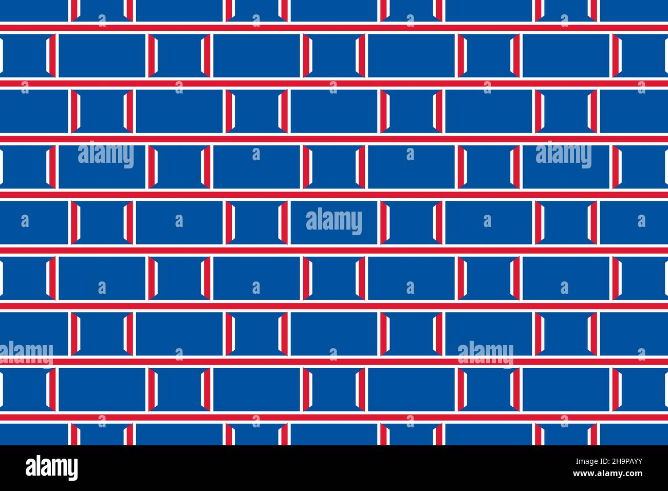 Geometric pattern in the colors of the national flag of Iceland. The ...