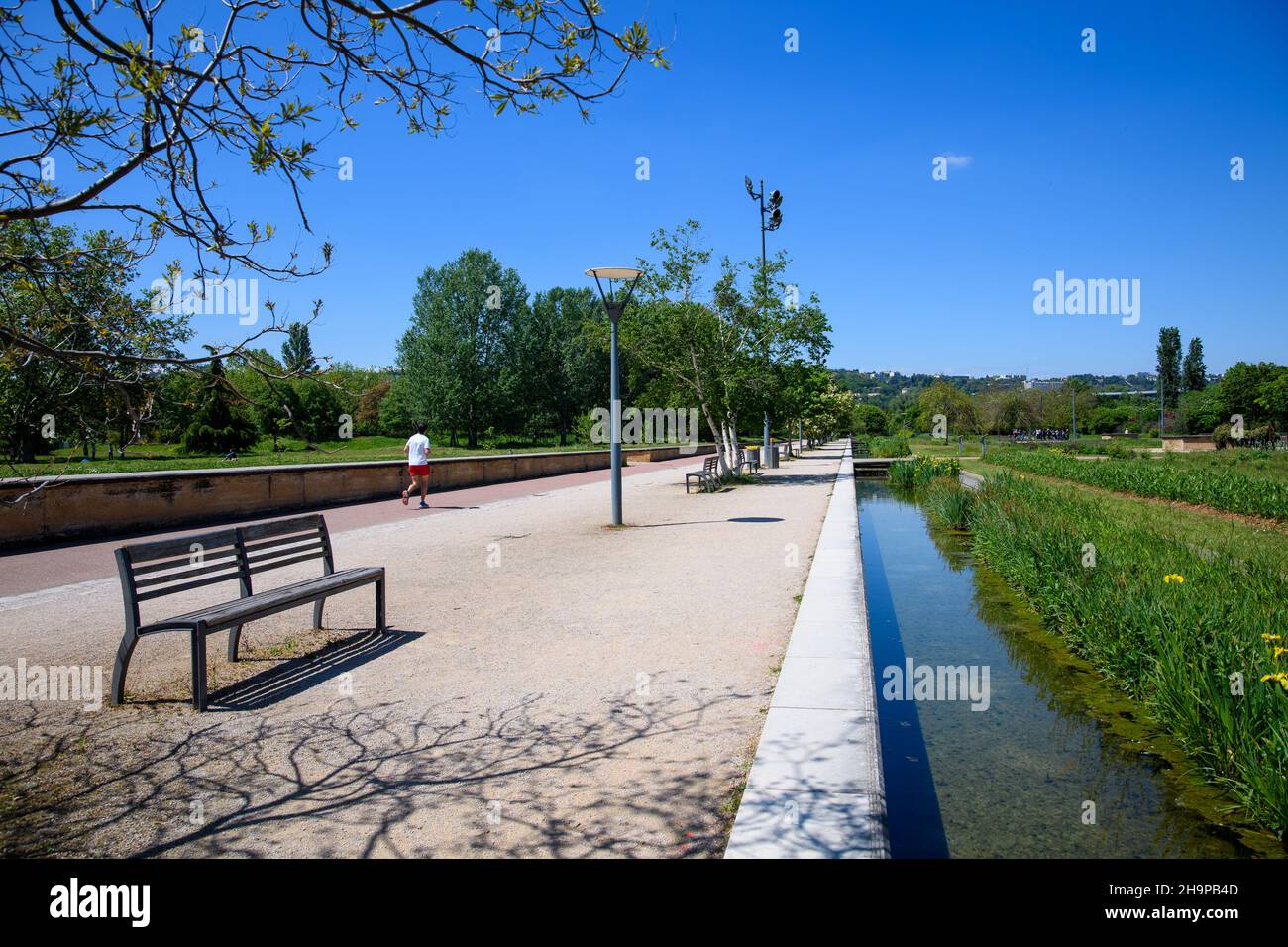 Lyon (central-eastern France): the Henry-Chabert Park, formerly Gerland ...