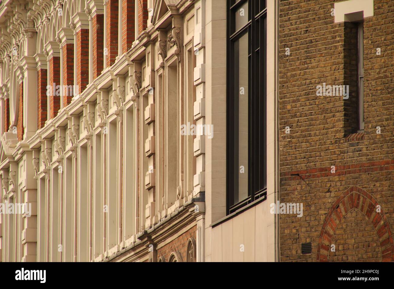 Textured building facade in London, UK Stock Photo - Alamy