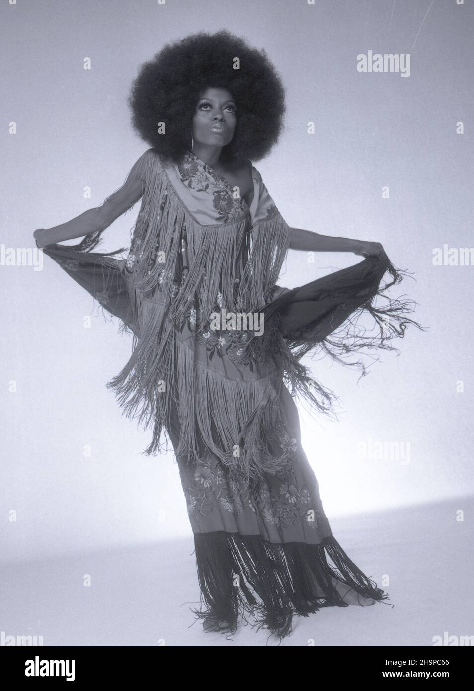 Diana Ross poses for a portrait 1975 in Los Angeles, California. Credit ...