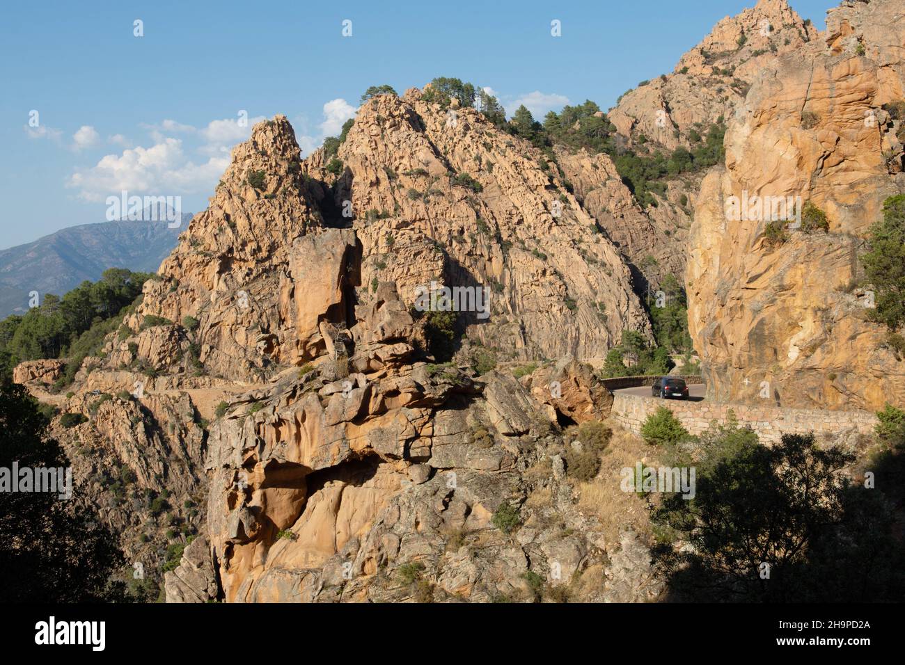 Corse-du-Sud department (Southern Corsica): rocky inlet “Calanques de ...