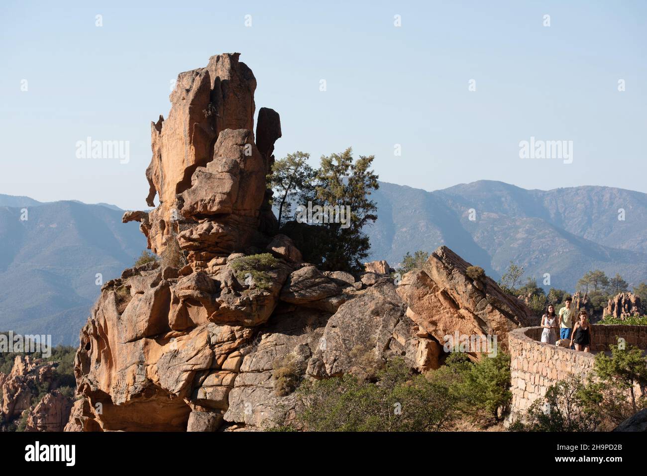 Corse-du-Sud department (Southern Corsica): rocky inlet “Calanques de ...