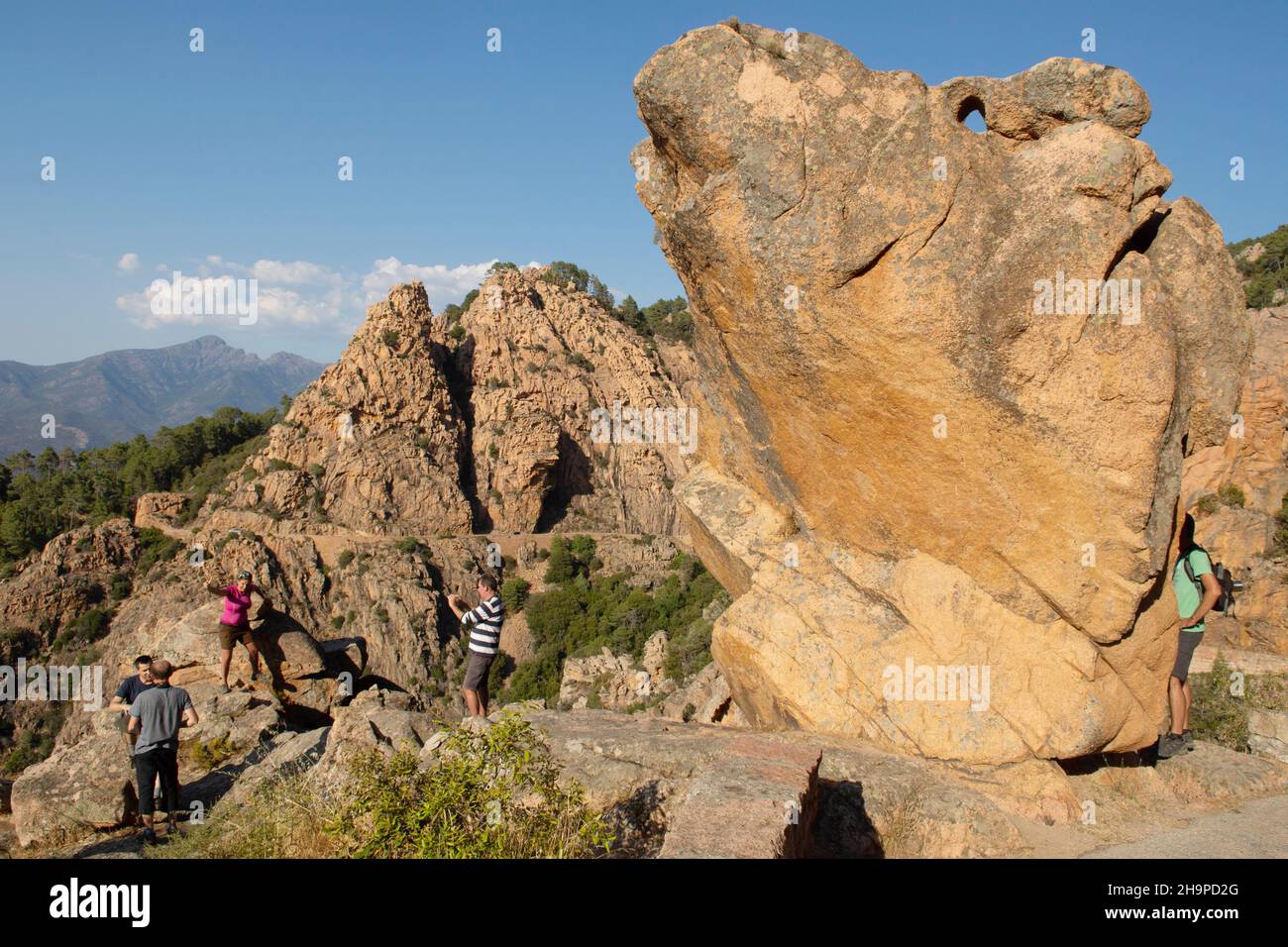 Corse-du-Sud department (Southern Corsica): rocky inlet “Calanques de ...