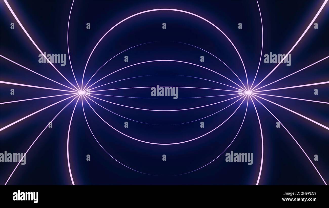 Animating light rays from a point. Abstract animated background of ...