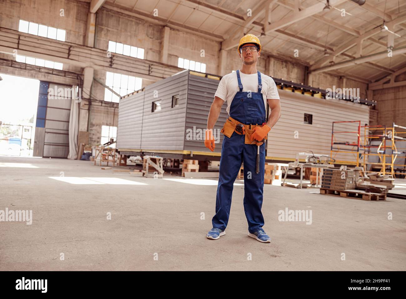 Handsome male construction worker hi-res stock photography and images ...