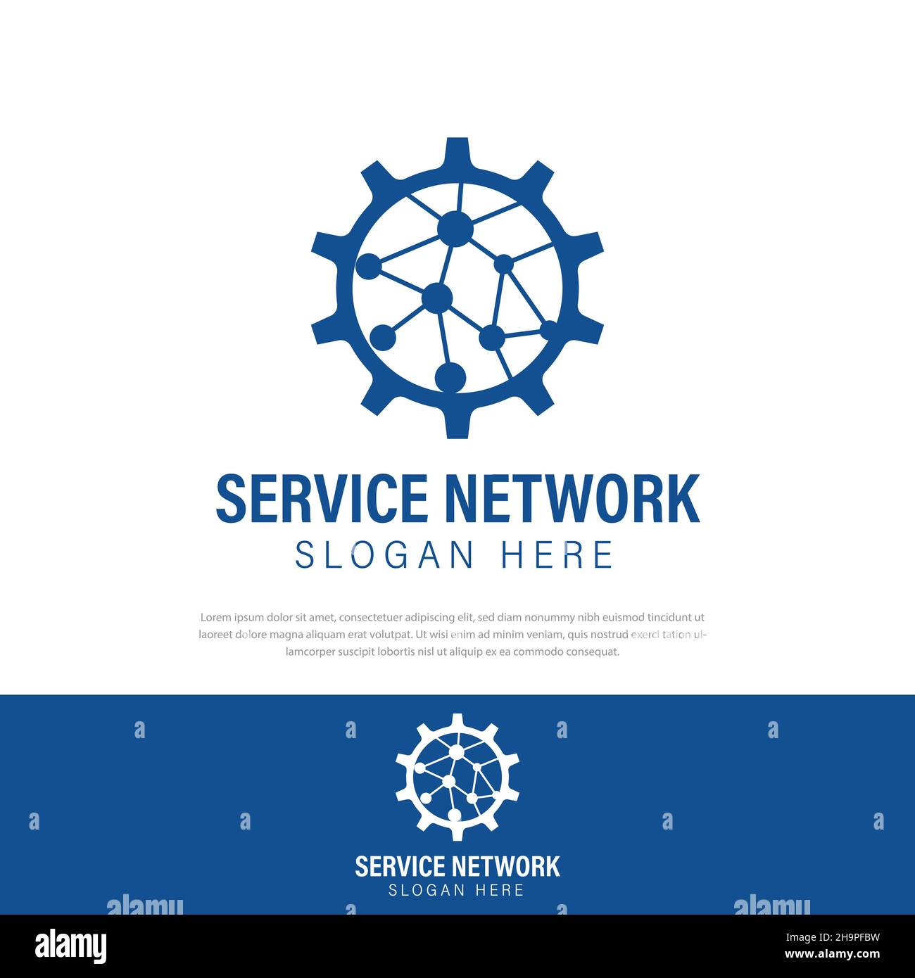 Technology network gear design logo.digital,mechanical,industrial ...